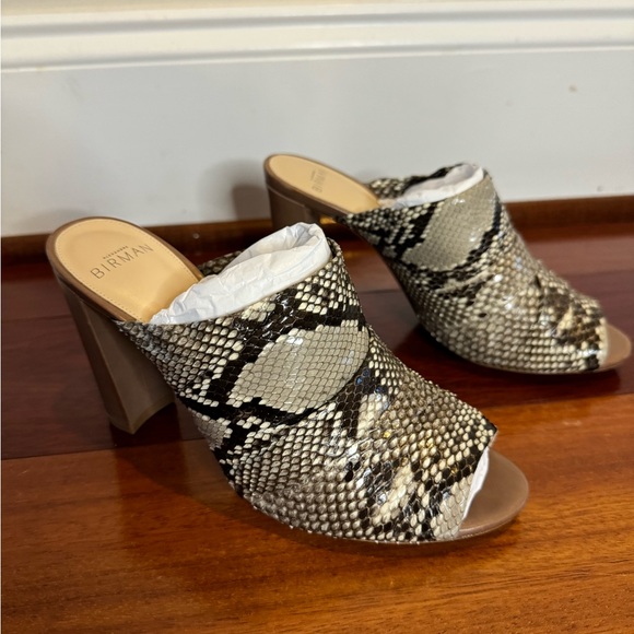 Alexandre Birman | Shoes | Nwot Alexandre Birman Python Mule Block Heel Sandals | Poshmark